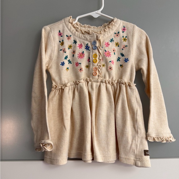 Matilda Jane | Shirts & Tops | Matilda Jane Beige Ruffle Collar Top ...